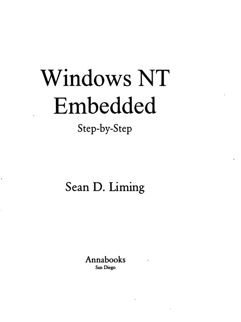 Windows NT Embedded Step by Step | PDF | Microsoft Windows | Embedded ...
