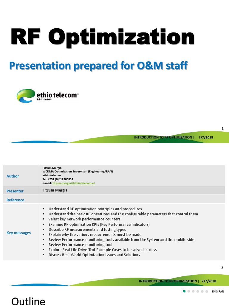 RAN Optimization Version 2 | PDF | Mathematical Optimization | High ...