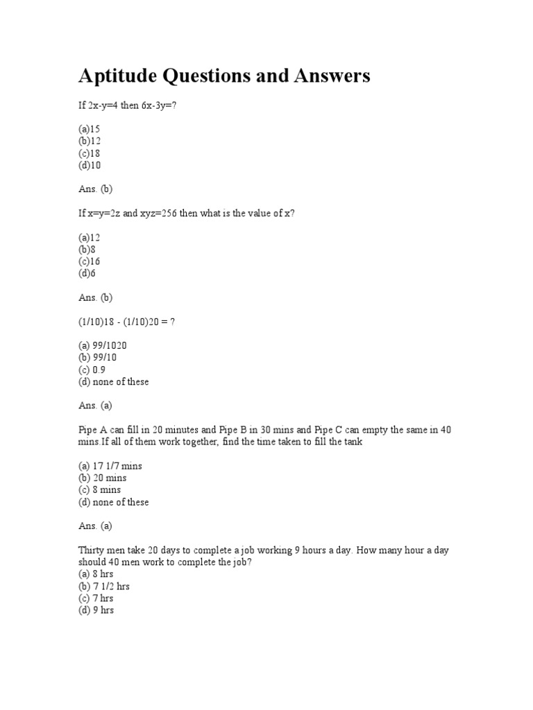 Aptitude Questions and Answers | PDF | Toll Road | Rupee