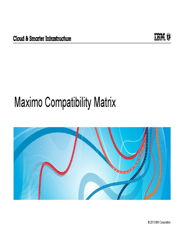 Maximo Compatibility Matrix | PDF