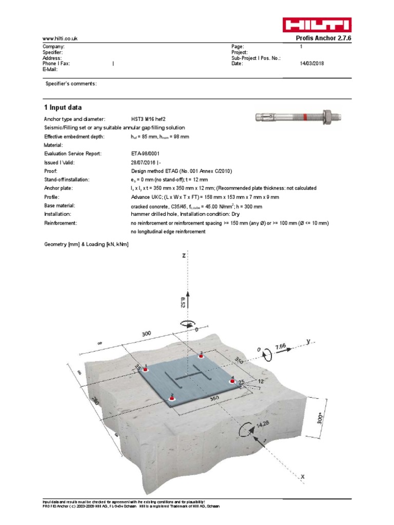 Base Connection Design | Download Free PDF | Drill | Deformation ...