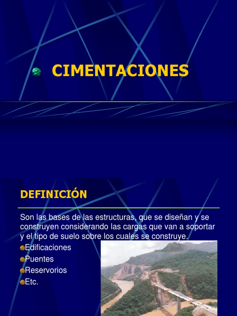 Cimentaciones Final | PDF | Fundación (Ingeniería) | Diseño arquitectonico