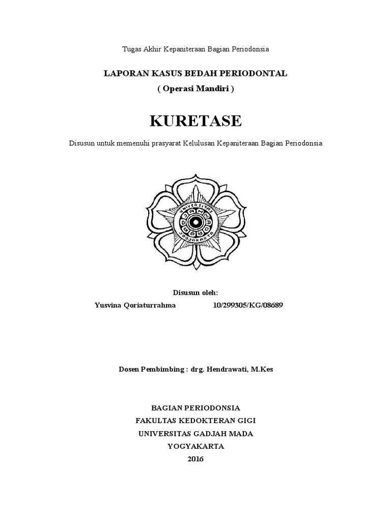 Indikasi dan Prosedur Kuretase Periodontal | PDF