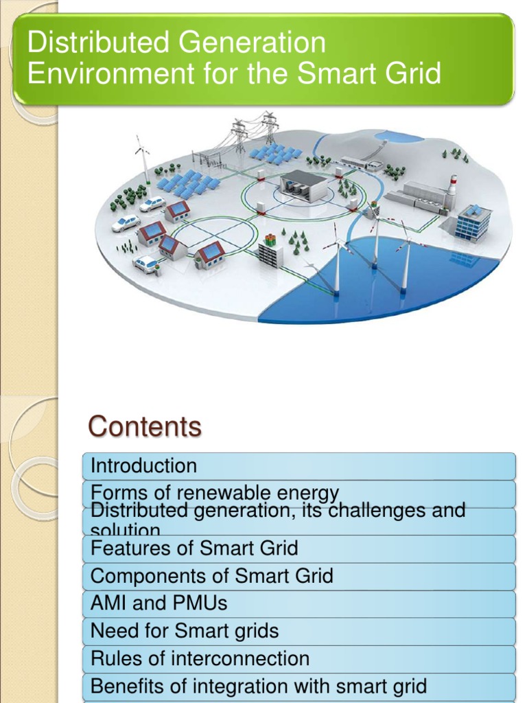 Distributed Generation Environment For The Smart Grid | PDF | Smart Grid | Distributed Generation