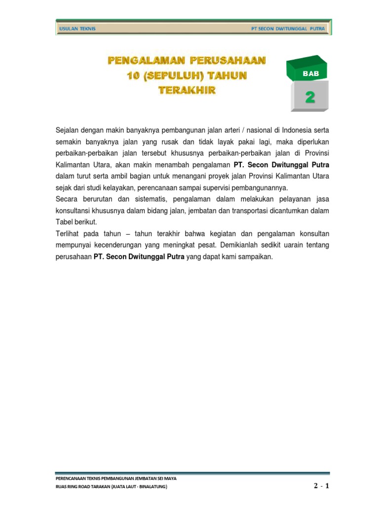 BAB 2 Pengalaman | PDF