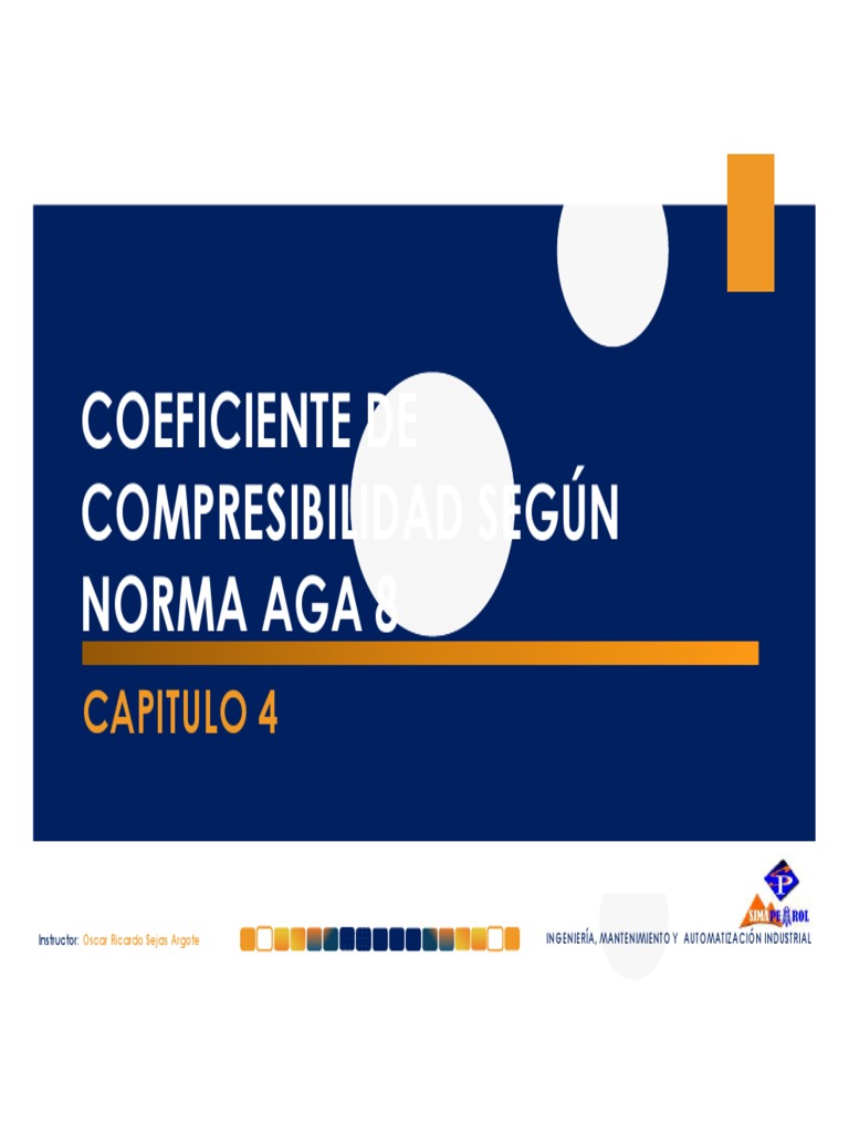 Cálculo del factor de compresibilidad de gases según la Norma AGA 8 - Capítulo 4 | PDF | Gases ...