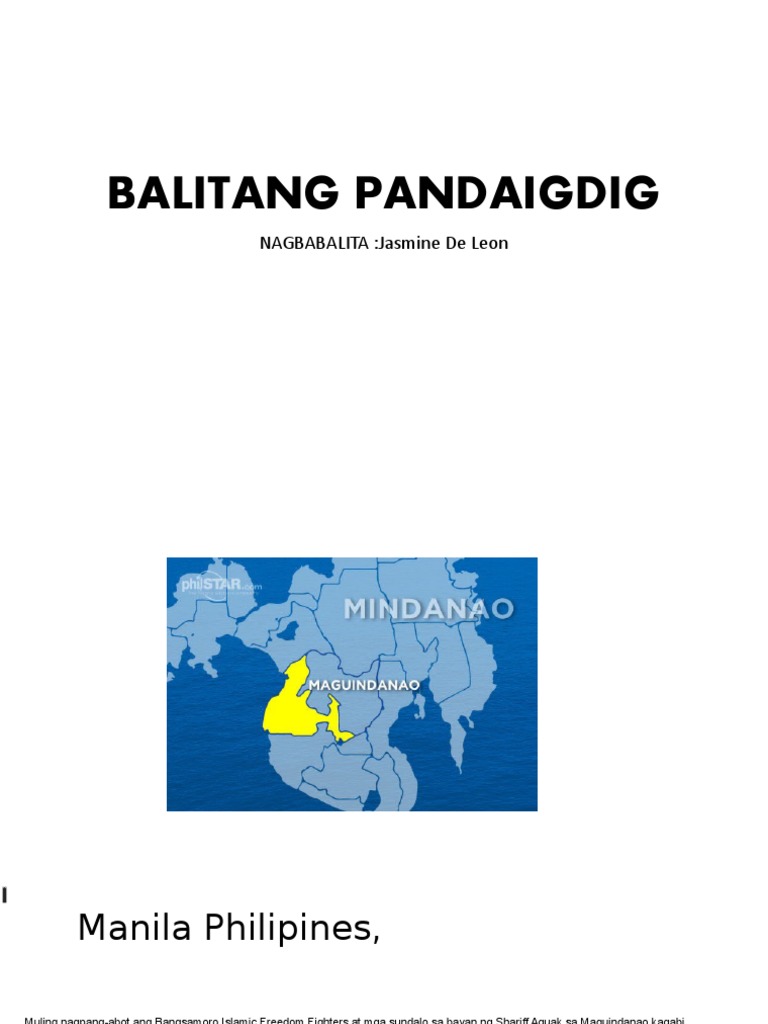 Balitang Pandaigdig | PDF
