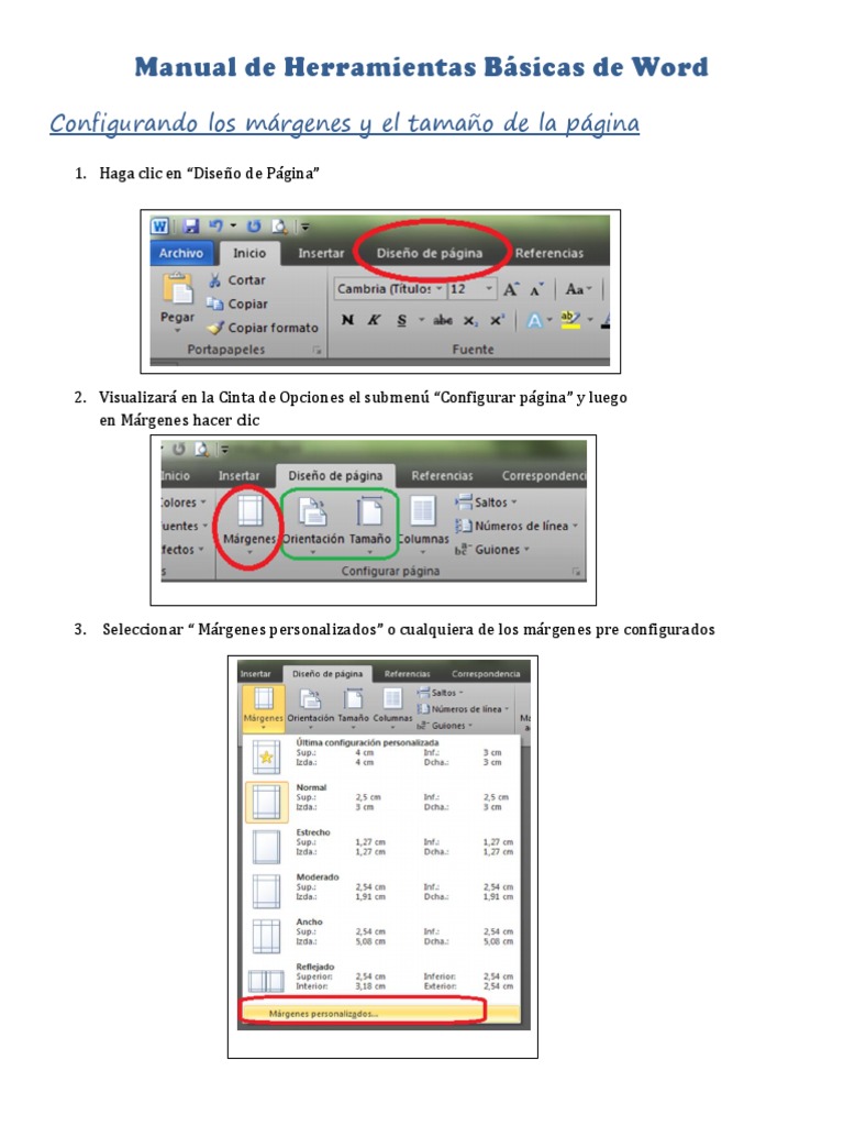 Manual de Herramientas Basicas de Word | PDF | Point and Click | Tabla (base de datos)