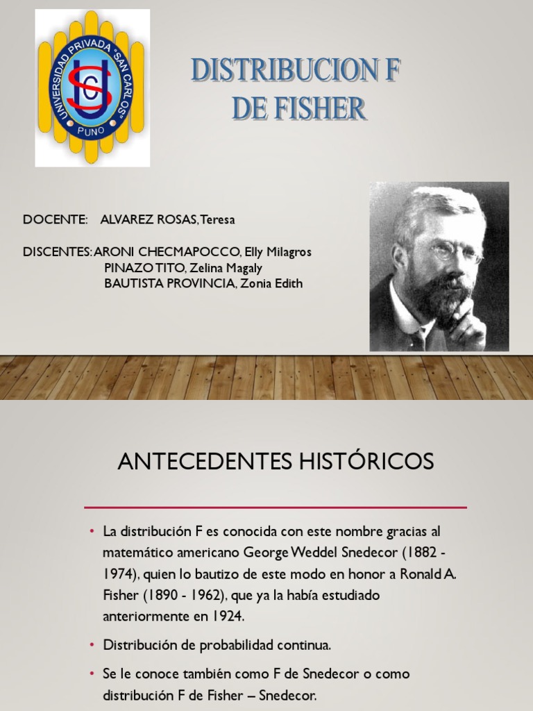 Distribucion F de Fisher-Snedecor | PDF | Hipótesis | Análisis de variación
