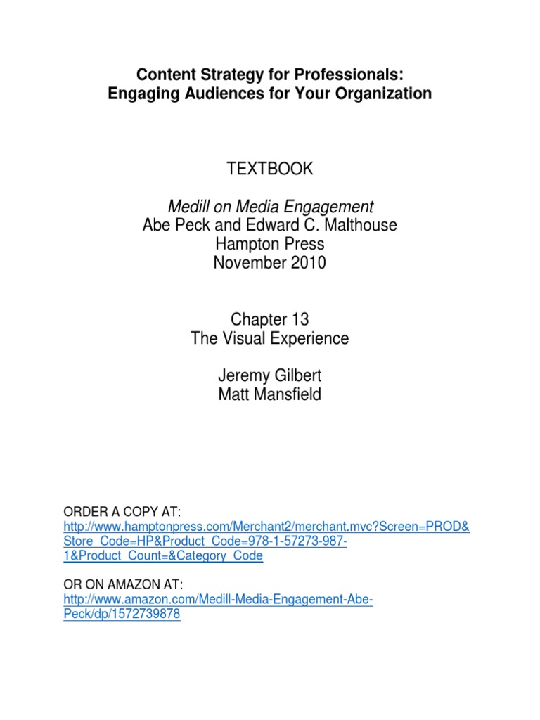 The Visual Experience PDF | PDF | Mad Men | Communication