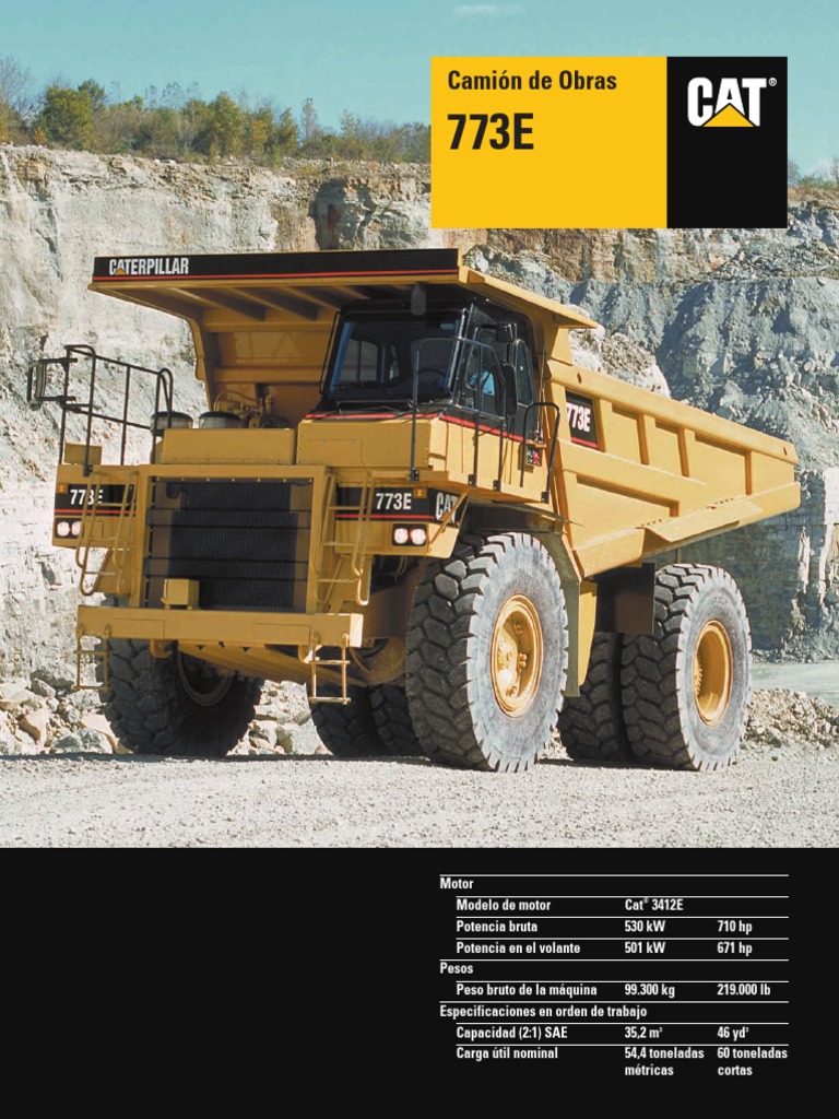 Manual de Partes Cat 773 E | PDF | Transmisión (Mecánica) | Camión