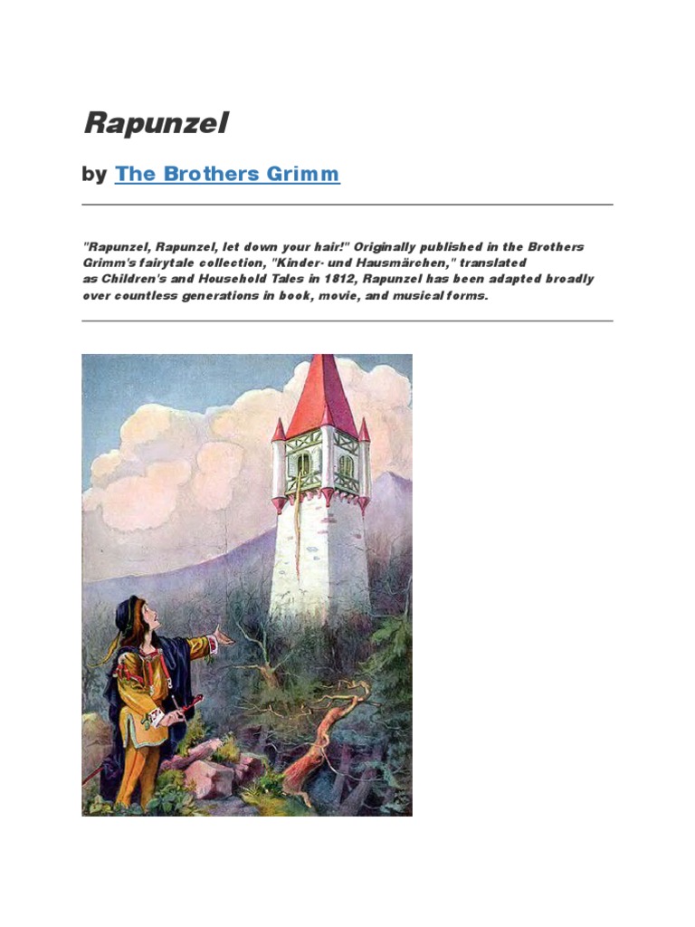 Rapunzel: The Brothers Grimm | PDF | Rapunzel