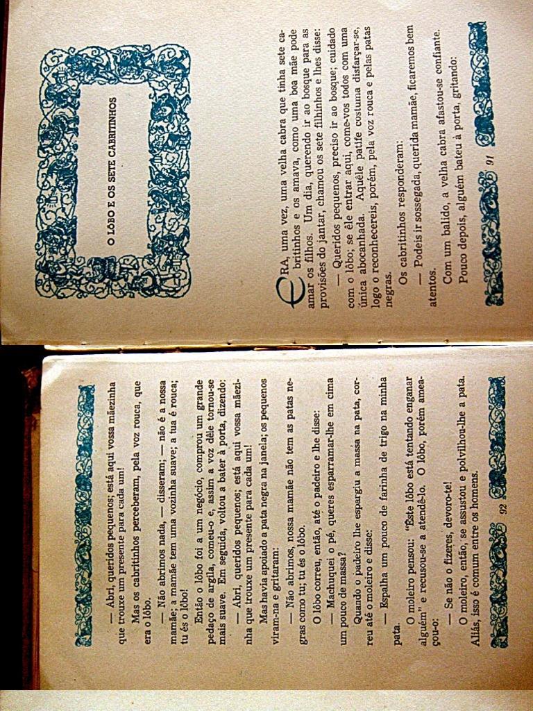 O Lobo e Os Sete Cabritinhos | PDF