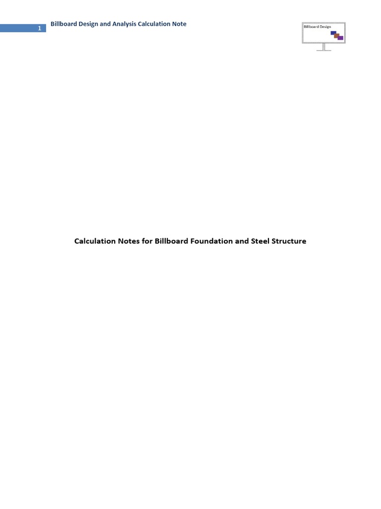 Calculation Note Rev0 PDF | PDF | Structural Load | Solid Mechanics