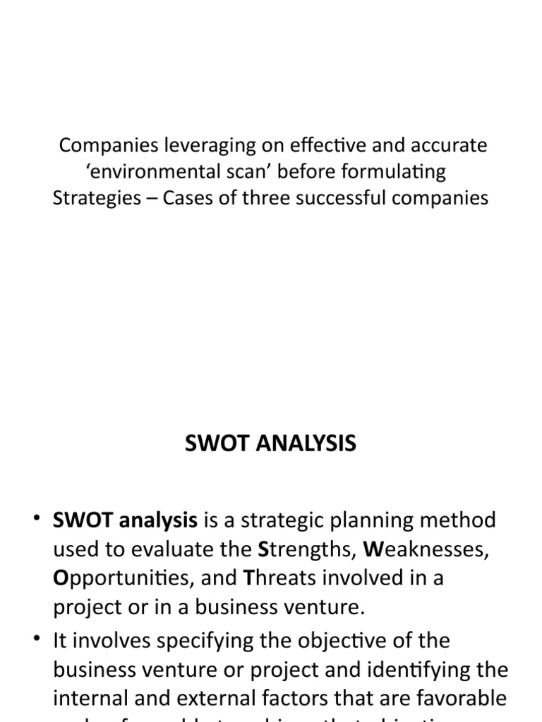 Swot | PDF | Swot Analysis | Planning