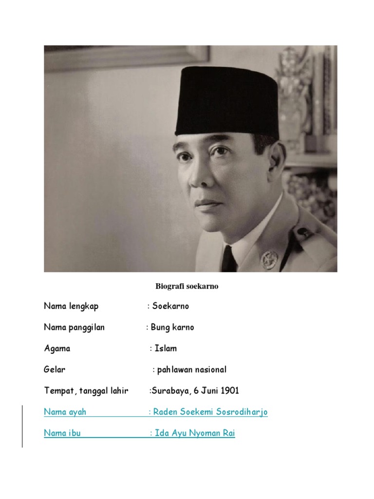 Biografi Soekarno | PDF