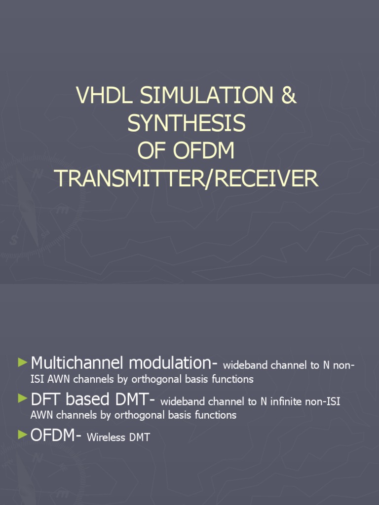 VHDL Simulation & Synthesis of Ofdm Transmitter/Receiver | PDF ...