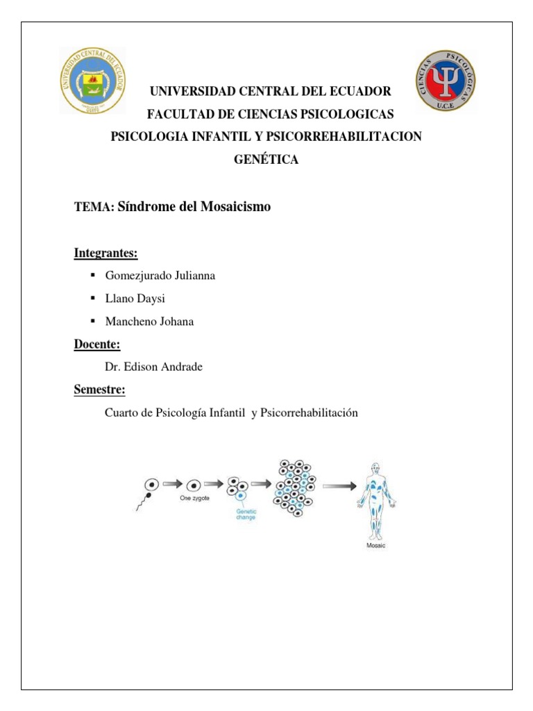 Entendiendo el Mosaicismo Genético | PDF | Mutación | Genética