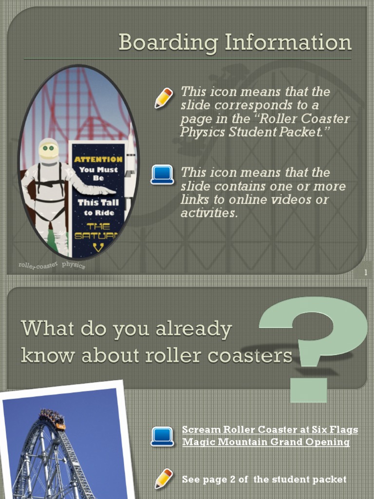 Exploring Mechanical Energy Through Roller Coaster Physics | PDF ...