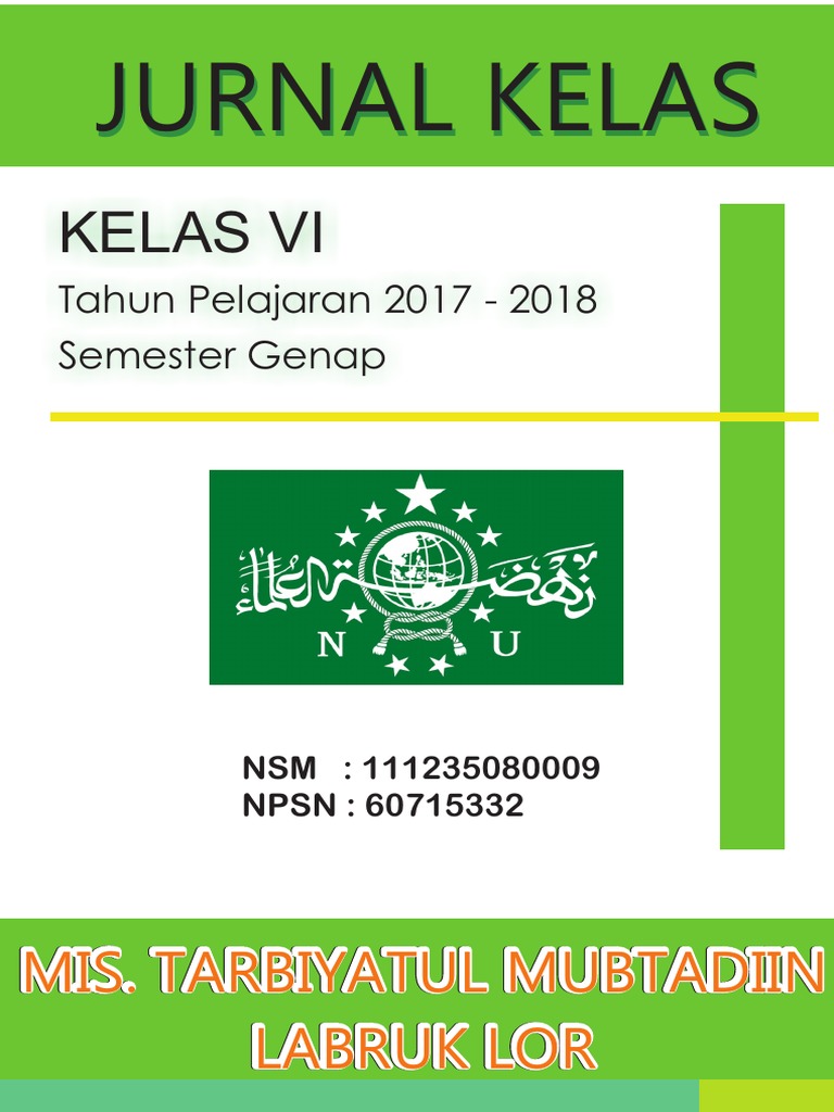 Cover Jurnal Kelas | PDF