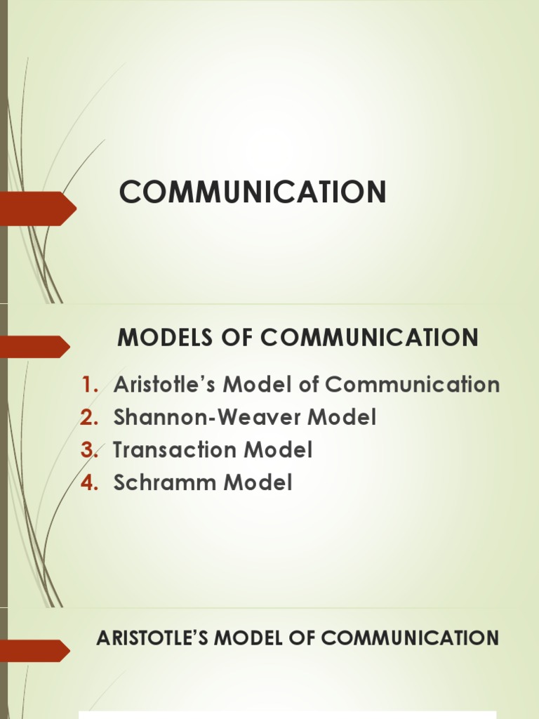 Lesson 2 - Models, Functions, Features of Communication | PDF ...