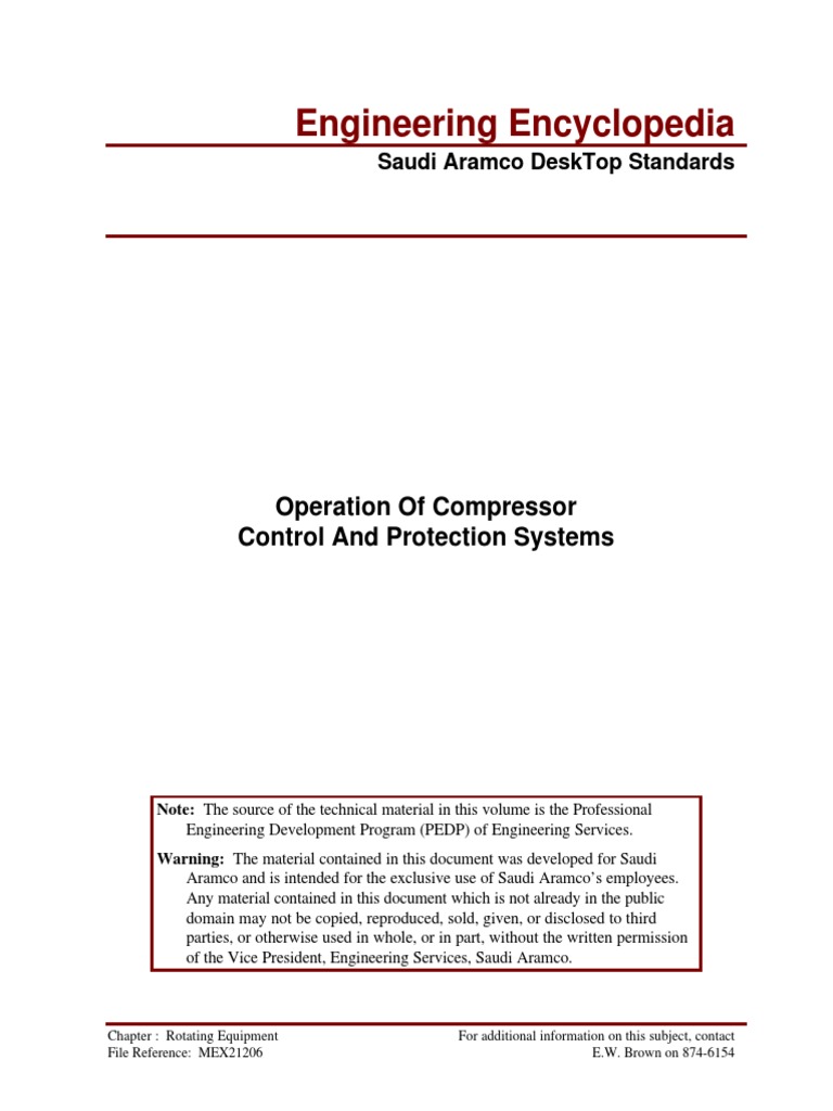 Saudi Aramco Operation of Compressor | PDF | Throttle | Turbine