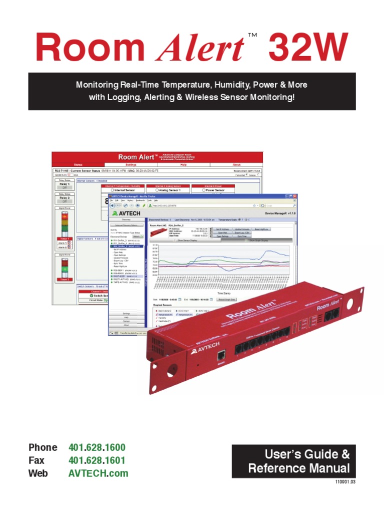 Room Alert 32w PDF | PDF | Ip Address | Computer Network