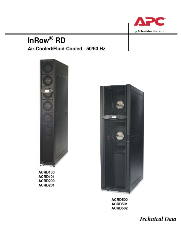 Inrow RD: Air-Cooled/Fluid-Cooled - 50/60 HZ | PDF | Heat Exchanger ...