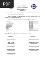 Barangay Tax Code Sample | PDF | Revenue | Taxes