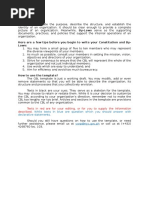 Sample Constitution for Organizations | PDF | Board Of Directors ...
