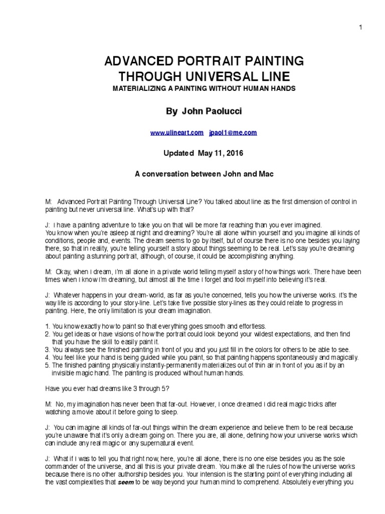 Advanced Portrait Painting Through Universal Line | Download Free PDF ...