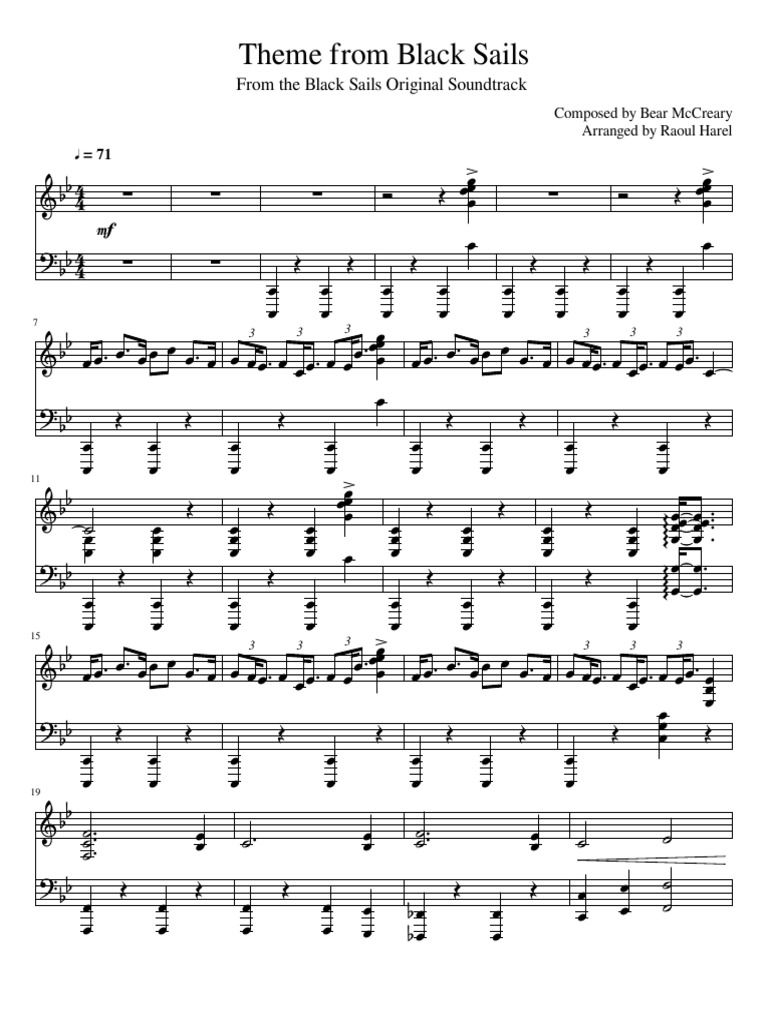 Theme From Black Sails | PDF | Entertainment | Leisure