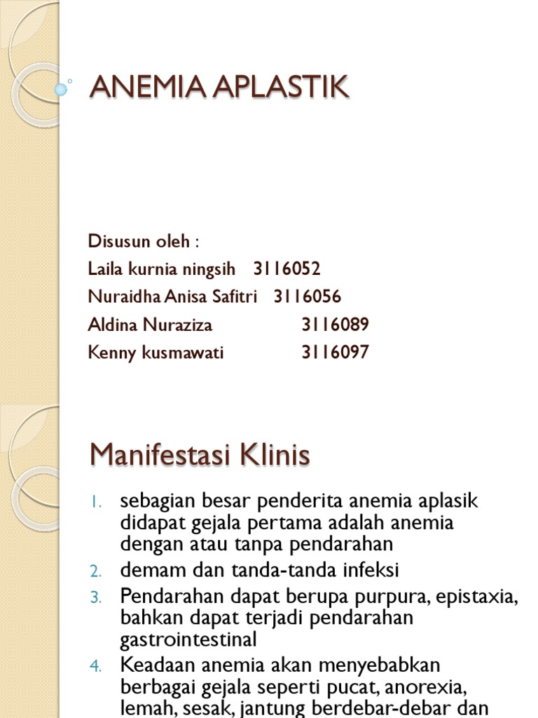 Anemia Aplastik | PDF