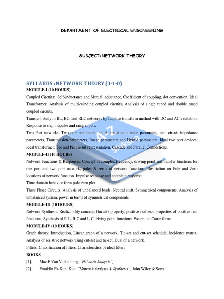 Network Theory | PDF | Inductance | Inductor