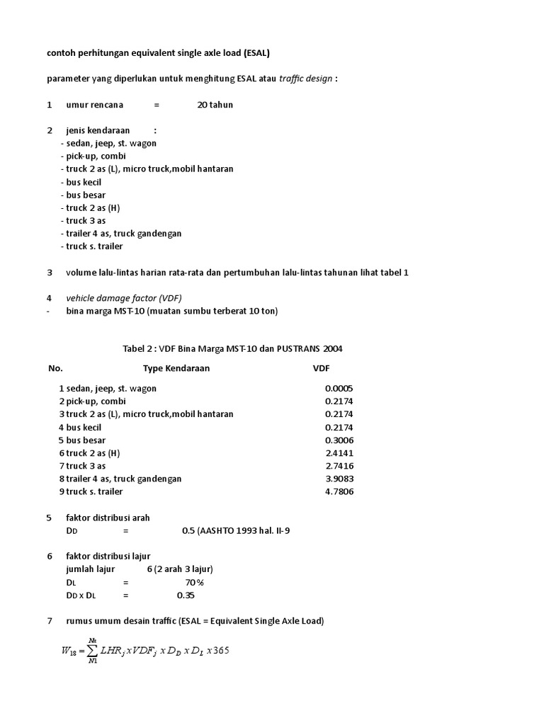 Contoh Desain Rigid Pavement) | PDF