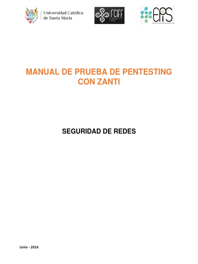 Manual de Pentesting con zANTI | PDF | Prueba de penetración | Servidor ...