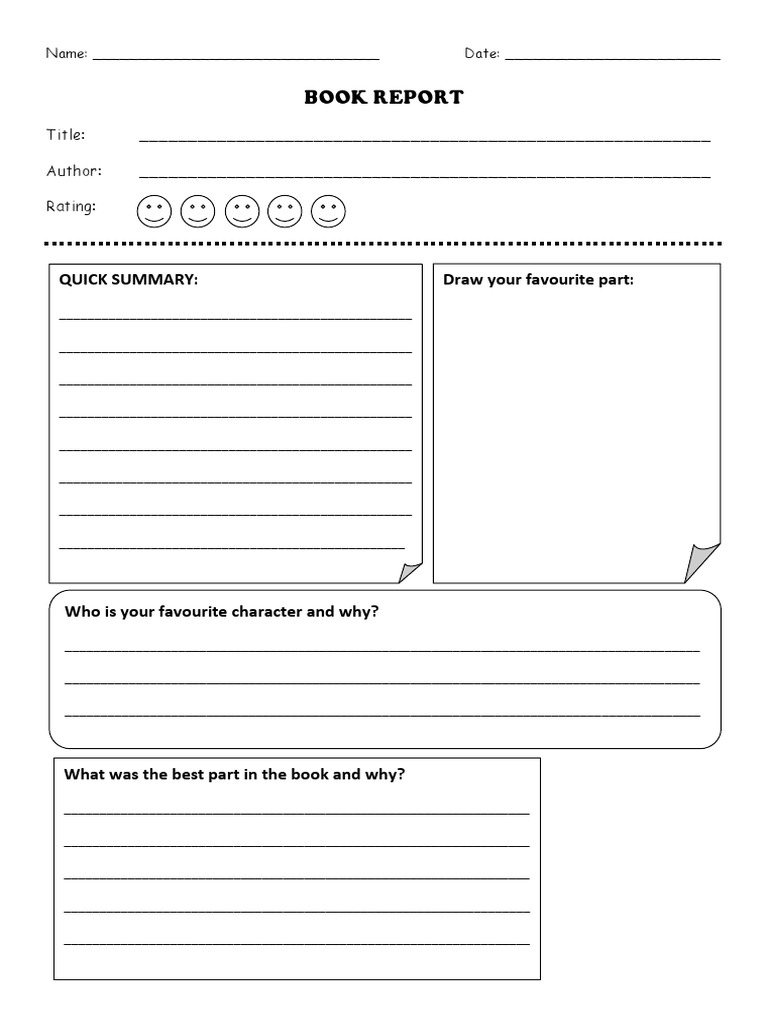 Example of Book Report | PDF