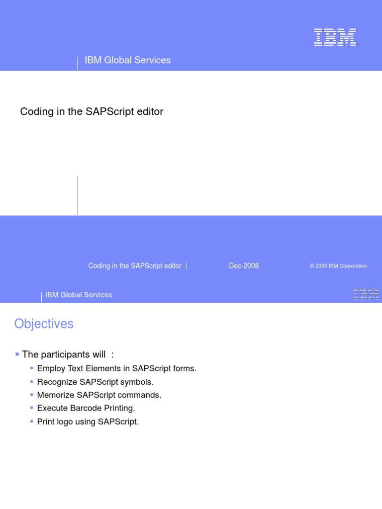 Chapter 03 Coding In The Sapscript Editor Pdf Address Geography Page Layout