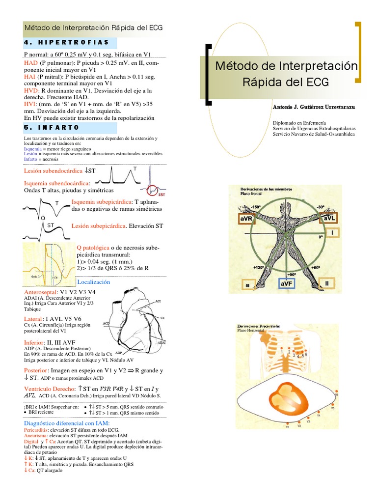Interpretacion Rapida EKG | PDF | Electrocardiografia | Sistema circulatorio