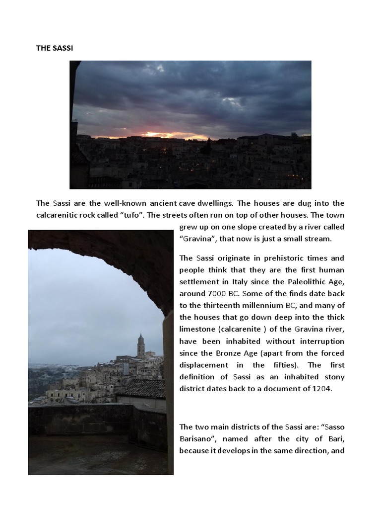 Sassi | PDF | Archaeology