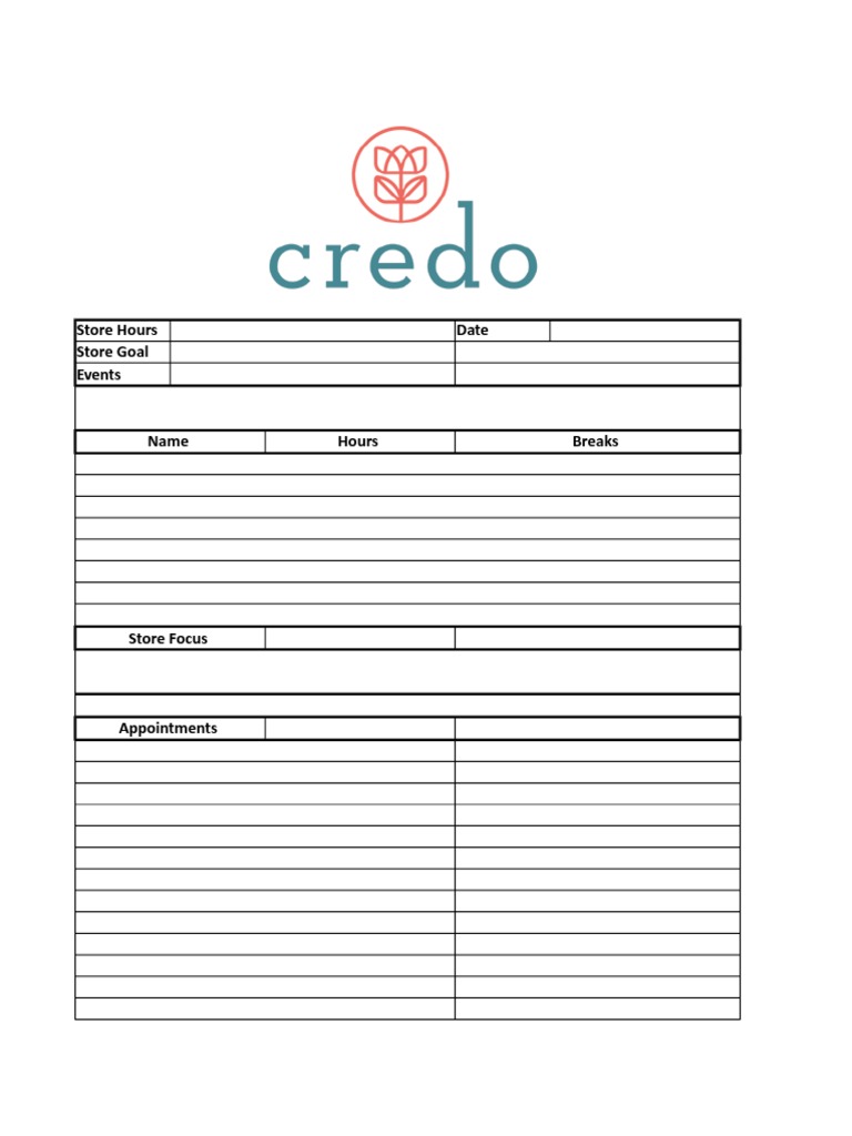 Daily Break Schedule | PDF