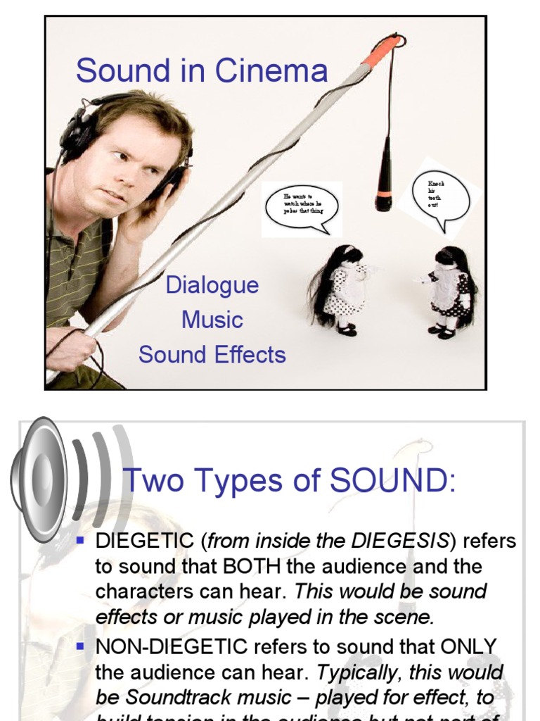 Sound in Cinema: Dialogue Music Sound Effects | PDF | Sound ...