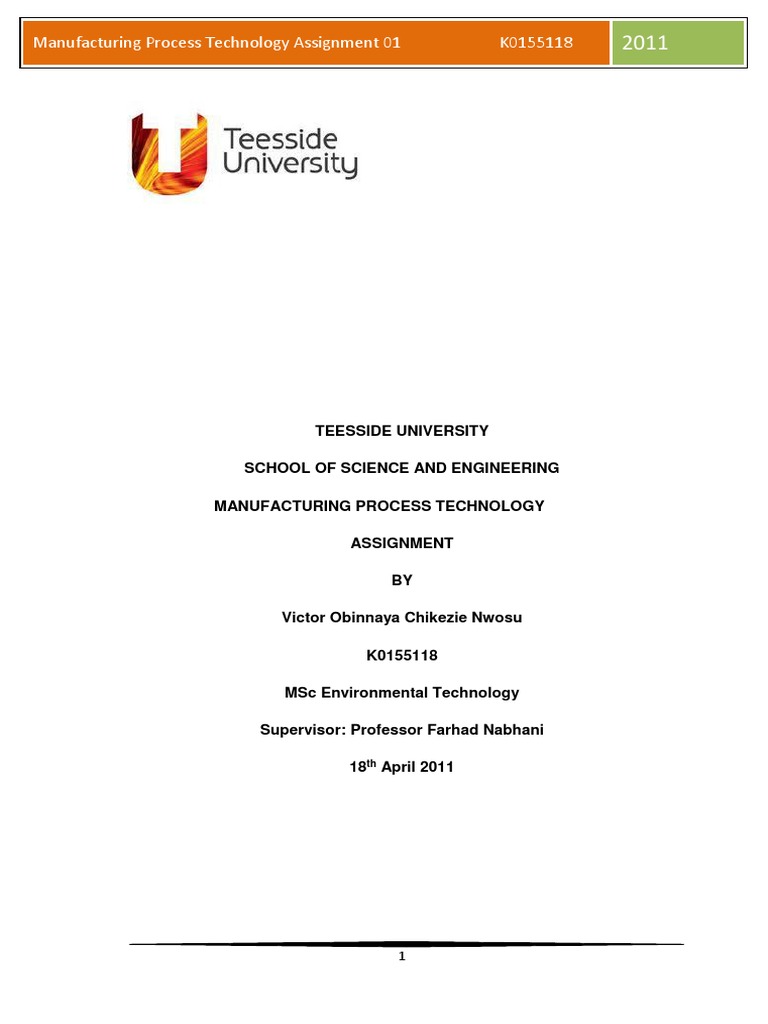 Manufacturing Process Technology Overview | PDF | Casting (Metalworking) | Rolling (Metalworking)