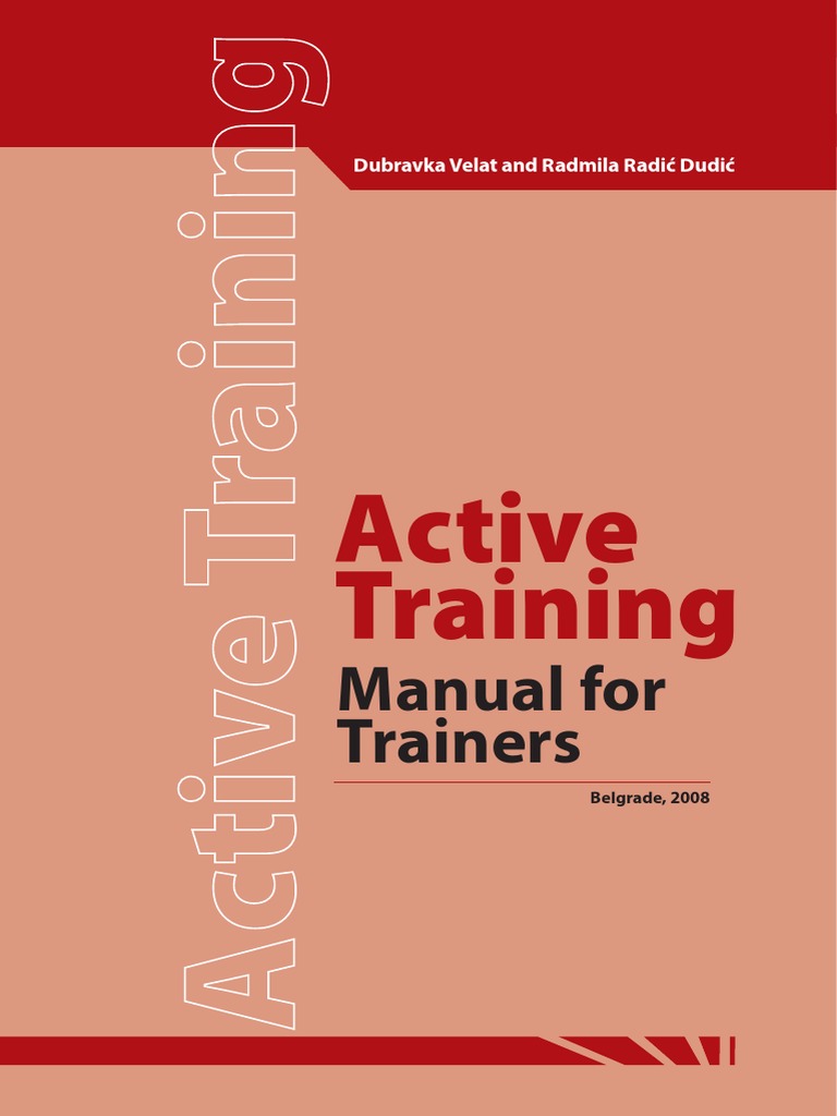Active Training - Manual For Trainers PDF | PDF | Learning Styles ...