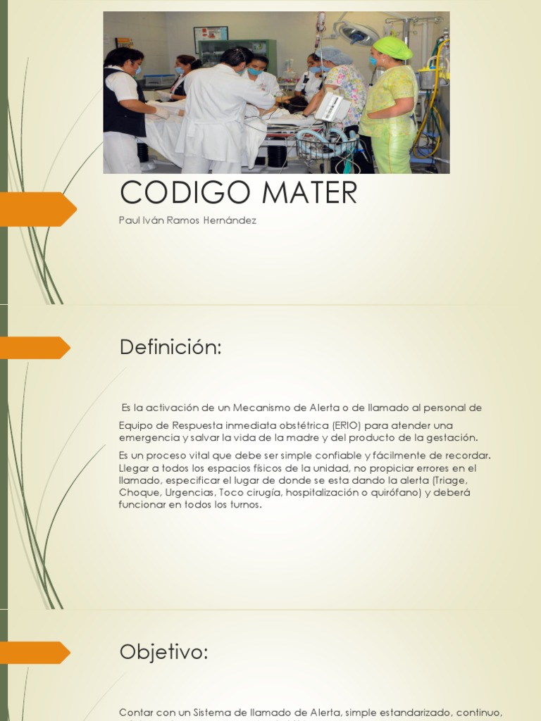 Codigo Mater | PDF | Reanimación cardiopulmonar | El embarazo
