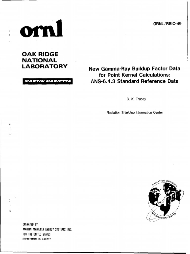 Buildup Factor Calculation ANS 6-4-3 | PDF | Gamma Ray | Radiation ...