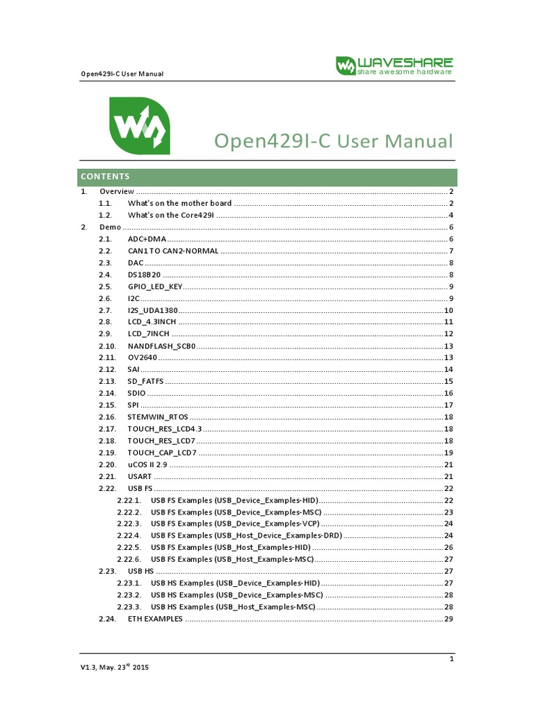 Open429I C UserManual | PDF | Usb | Personal Computers