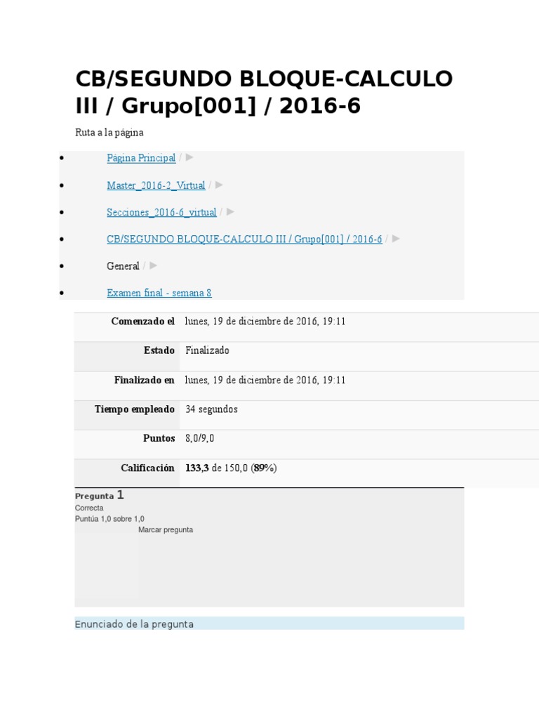 Calculo III Final | PDF | Integral | Análisis