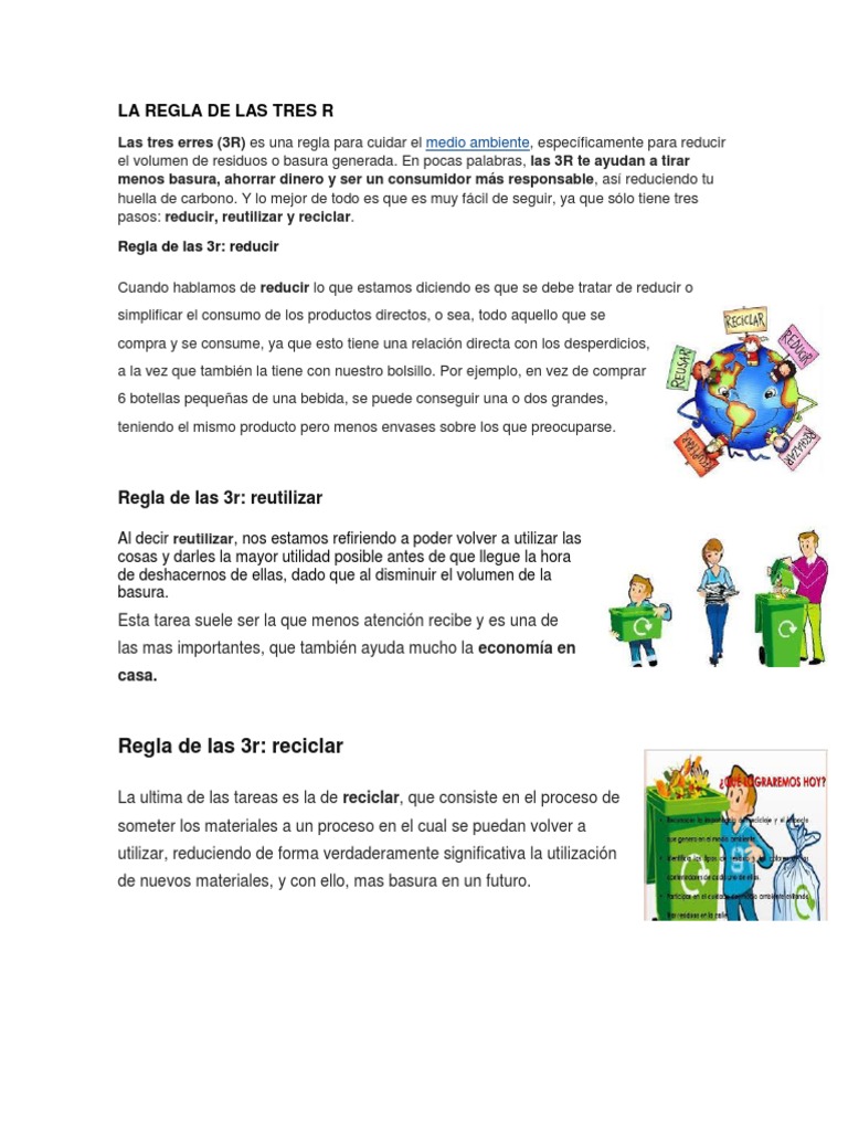 La Regla de Las Tres R | PDF