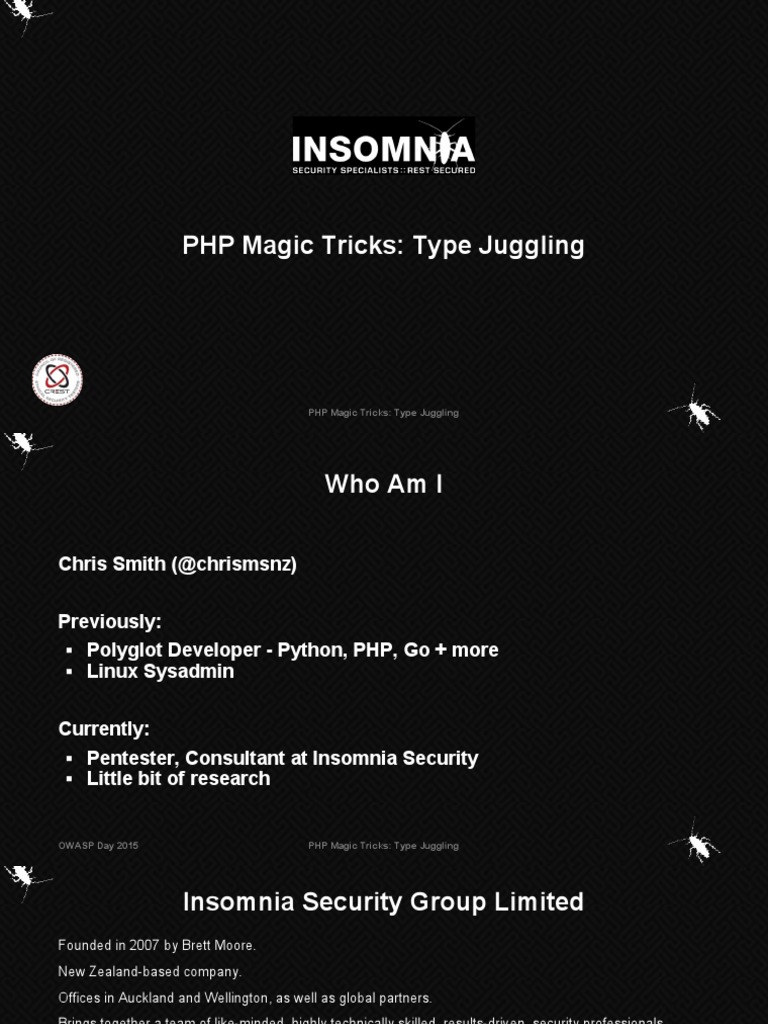 PHP Magic Tricks: Type Juggling | PDF | Php | Encryption